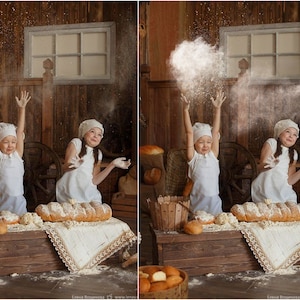 Christmas Baking Powder Dust Overlays: Flour Photography Effects (PNG ...