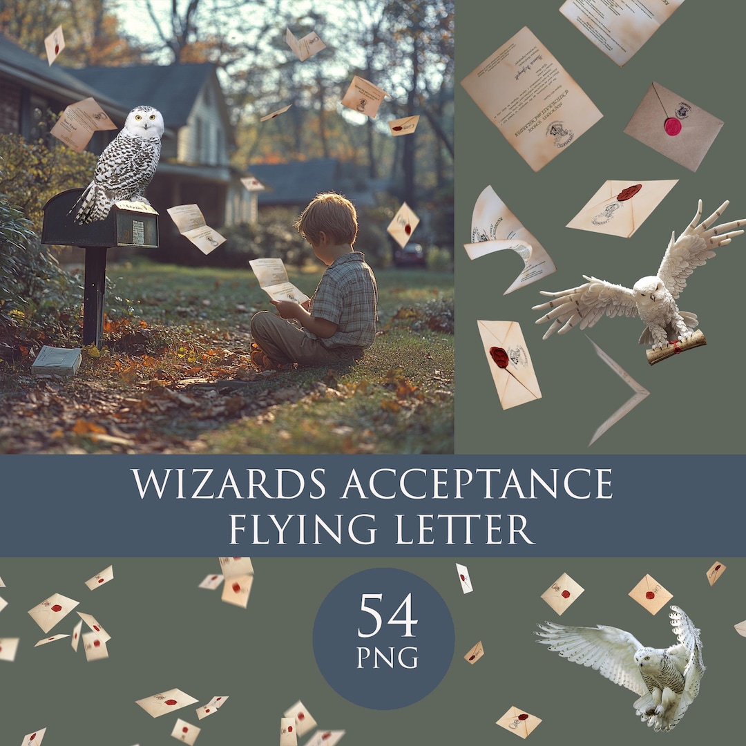 Wizards Acceptance Flying Letter, Magic School Overlays, Fly Envelopes ...