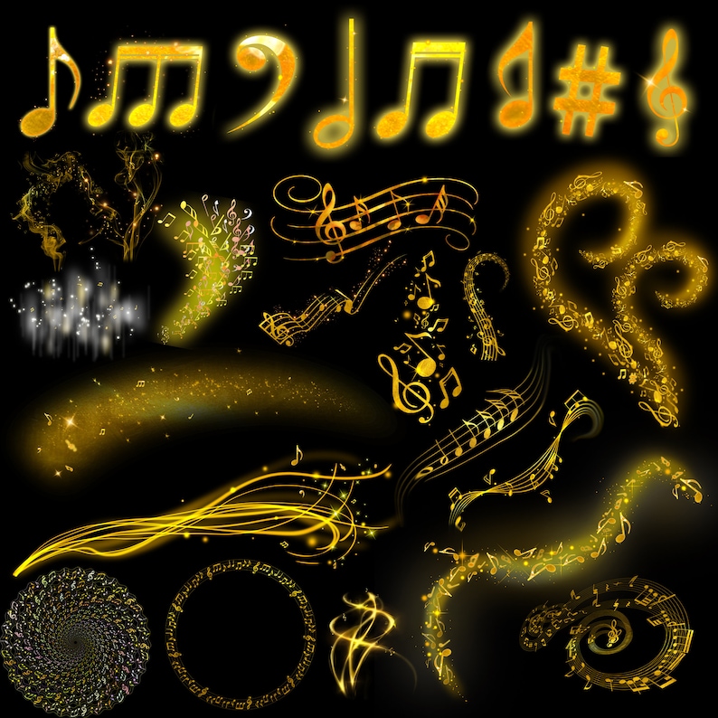 Music Notes Music Notes Overlays Music Sheets Music - Etsy