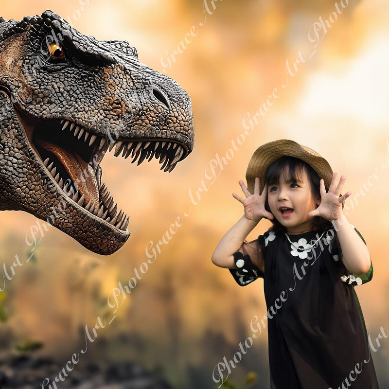 Dinosaur Backdrop - Etsy