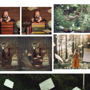 Book Overlays, Flying Paper, Book Png, Papers Overlays, Vintage Books ...