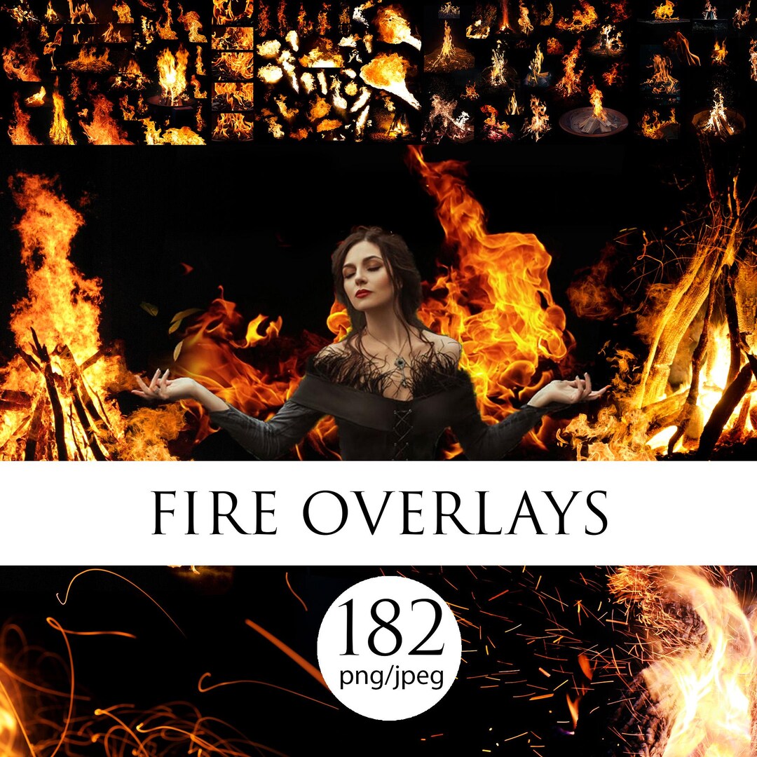 182 Fire Overlays, Fire Sparks Overlays, Bonfire Overlays, Campfire ...