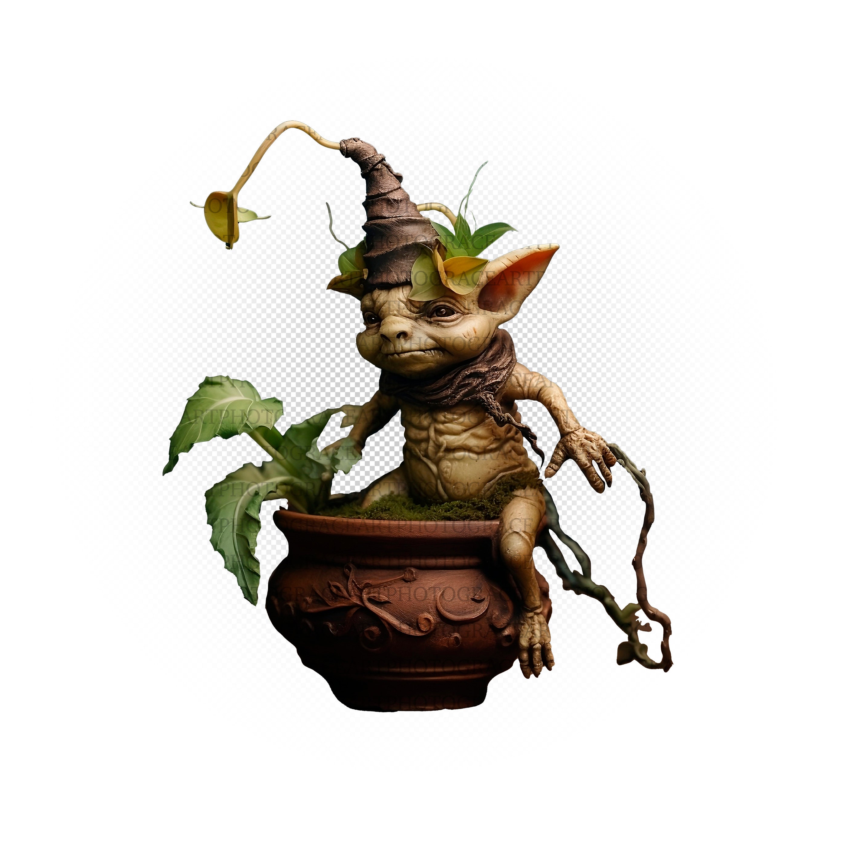 Mandrake Clipart, Mandragora Png, Baby Mandrakes Overlays, Magic Wizard ...