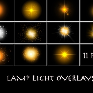 Light Photo Overlays, Lamp Light Overlay, Glowing Lantern Light Photo ...