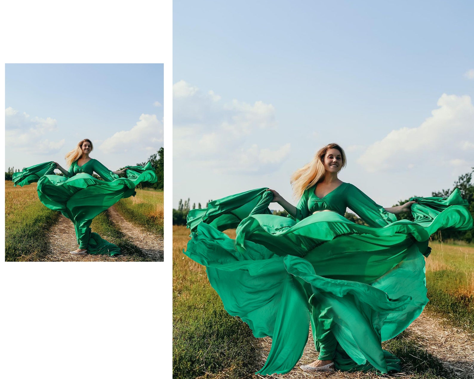 Green Flying Fabric Overlays Flying Cloth Silk Waving Flying - Etsy