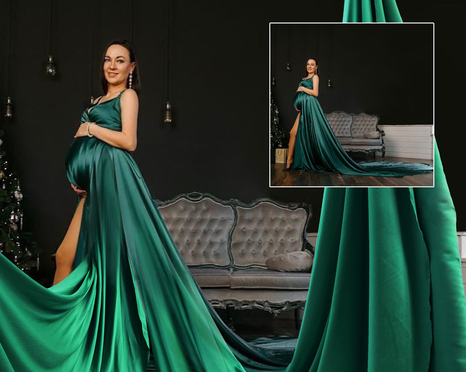 Green Flying Fabric Overlays Flying Cloth Silk Waving Flying - Etsy