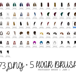 Hair Clipart, Hair Overlays, Curly Hair Png, Real Hair Overlays ...