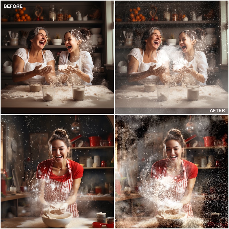 Christmas Baking Powder Dust Overlays: Flour Photography Effects (PNG ...