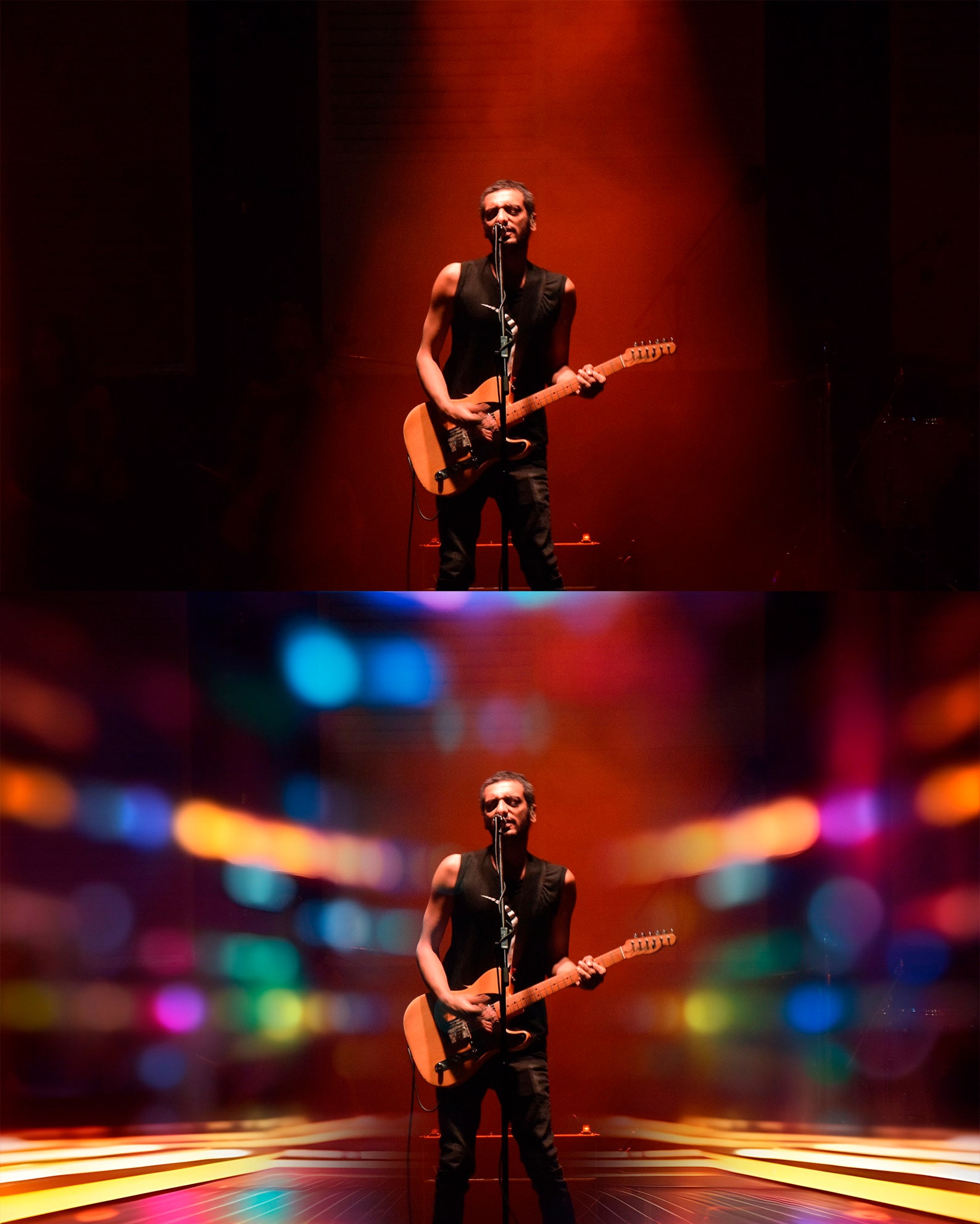 Stage Lights Overlay, Lens Flare Light, Spotlight Backdrop, Realistic ...