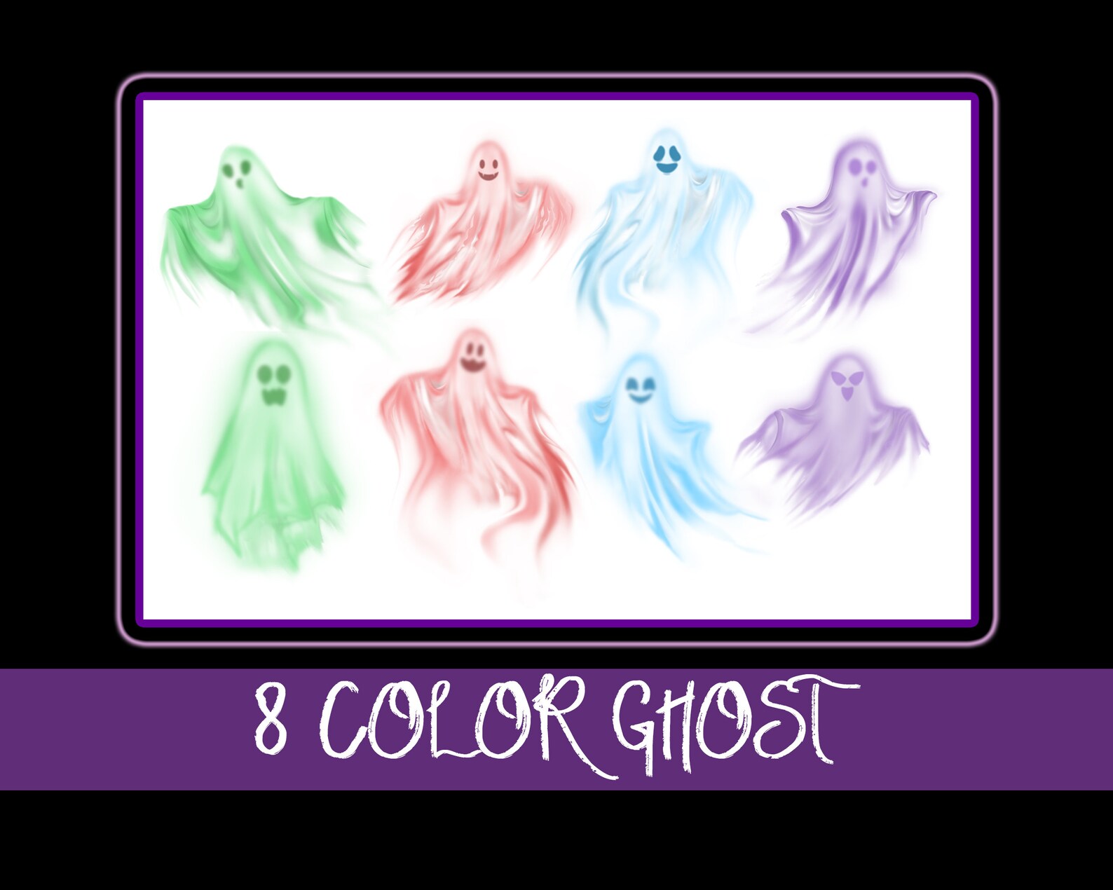 Ghost Overlay Ghost Png Halloween Ghost Clipart Flying - Etsy