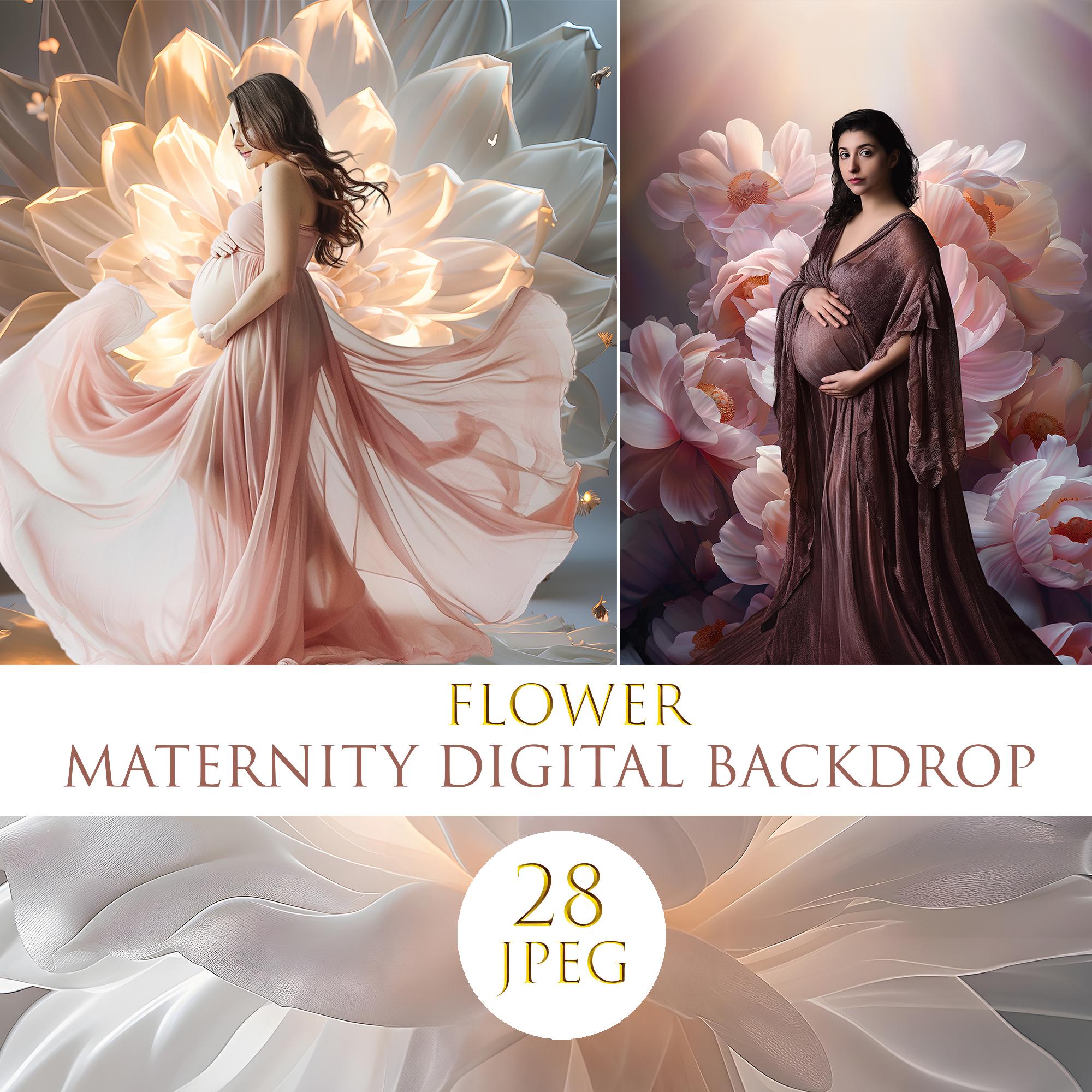 Maternity Backdrop, Floral Overlays, Digital Backdrops, Fine Art ...
