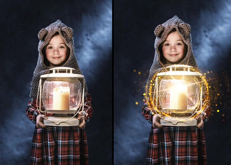 Light Photo Overlays, Lamp Light Overlay, Glowing Lantern Light Photo ...