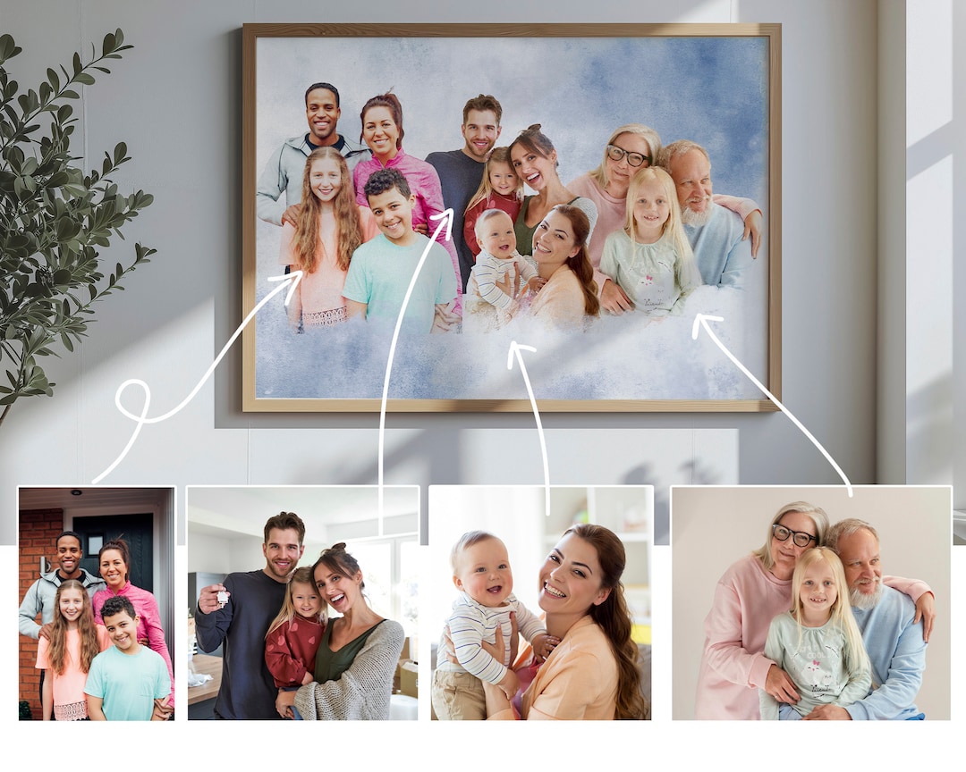 Combined Photos, Merge Multiple Photos, Add Loved One to Photo, Family ...