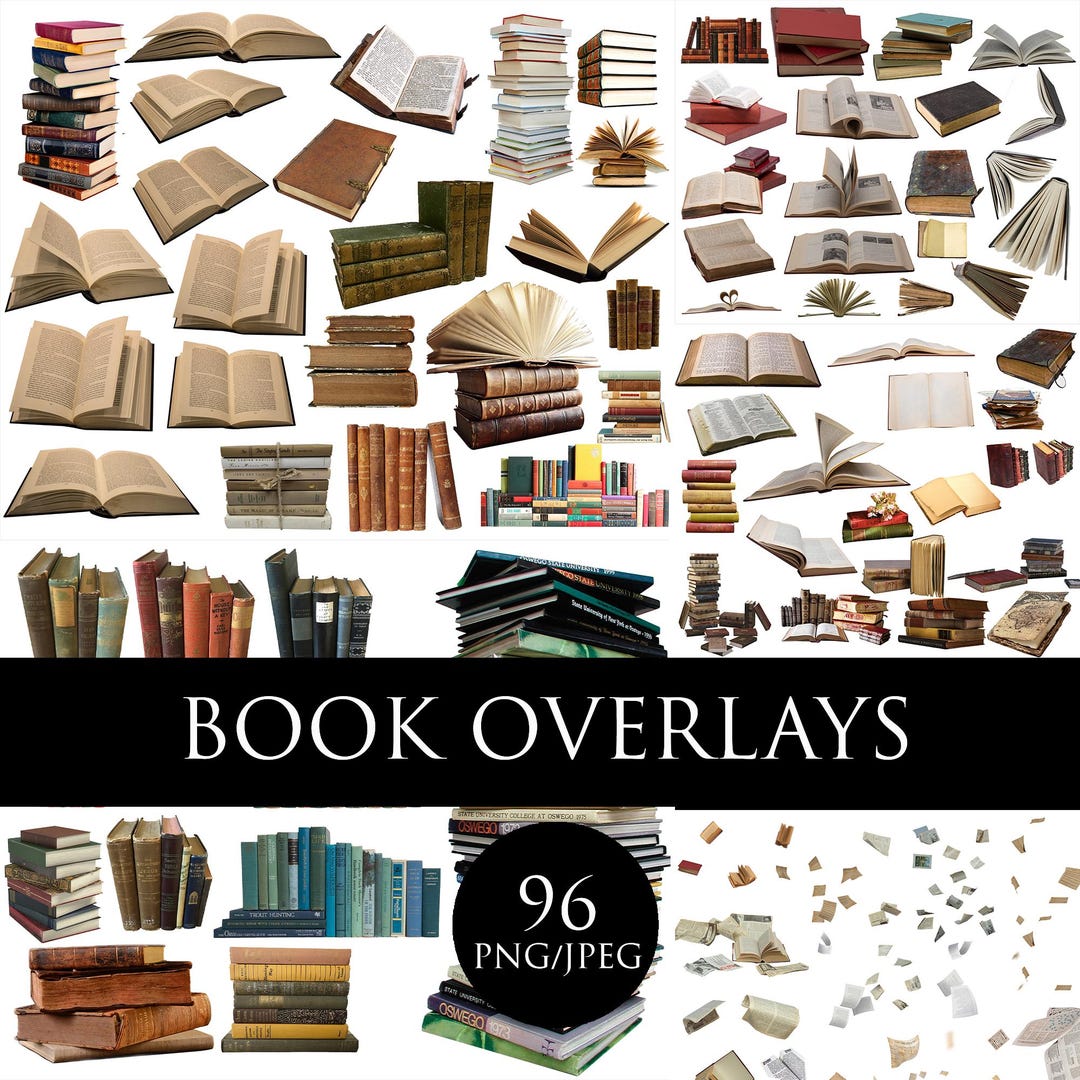 Book Overlays, Flying Paper, Book Png, Papers Overlays, Vintage Books ...