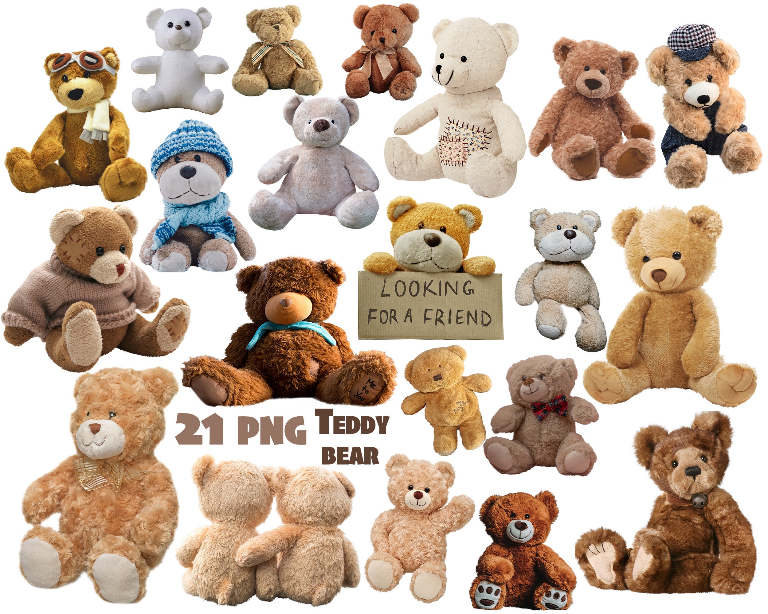 Teddy Bear Clipart Teddy Bears Overlays Teddy Bear PNG - Etsy Canada
