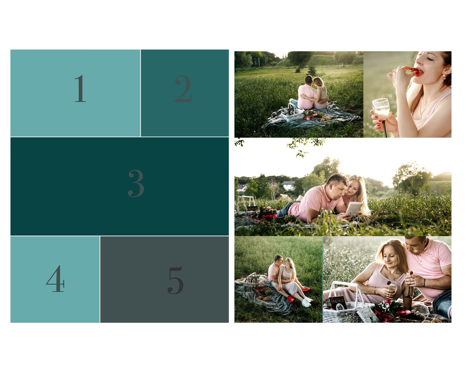 16x20 Photo Collage Template Bundle Photoshop Templates for | Etsy