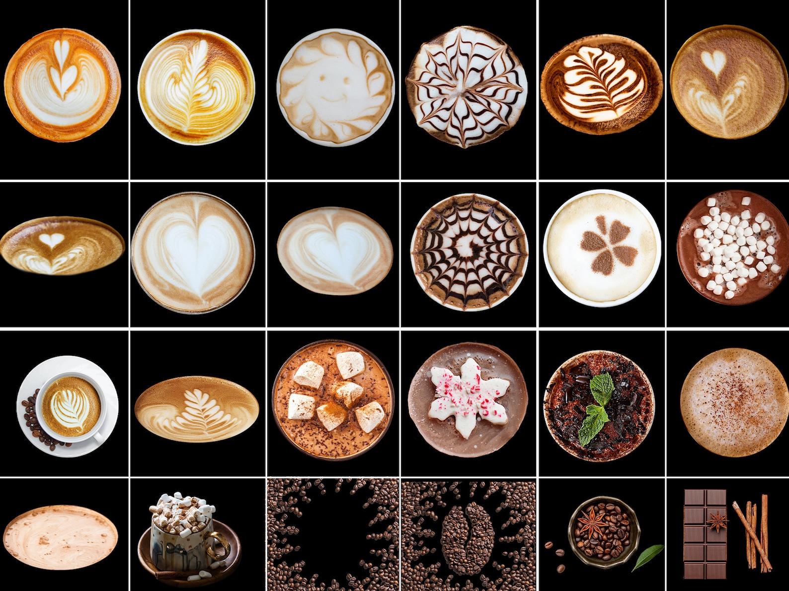 27 Coffee Overlays Coffee Art Overlay Latte Art Overlay - Etsy