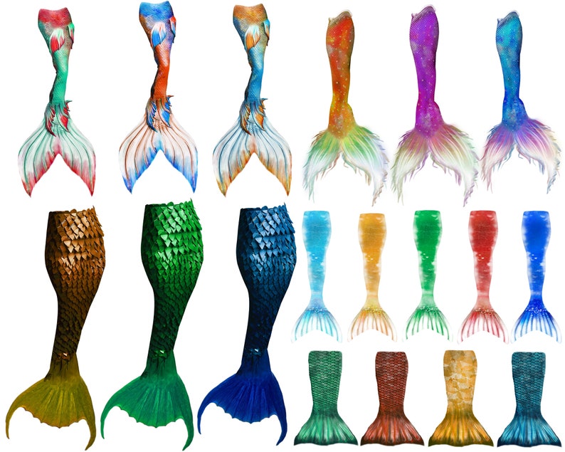 Mermaid Tail Png Mermaid Tail Clipart Mermaid Tail Overlays - Etsy