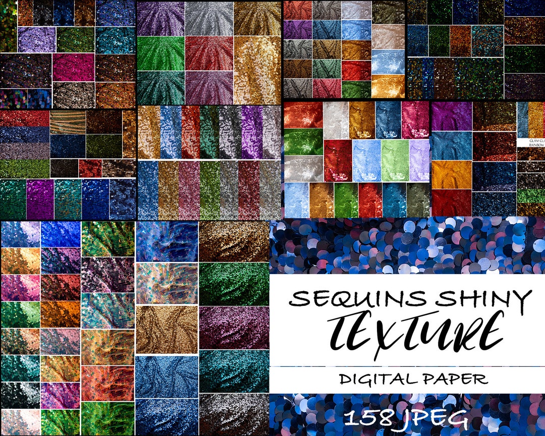 Shimmering Glitter Texture Seamless Digital Paper Pack Sequins Shiny ...
