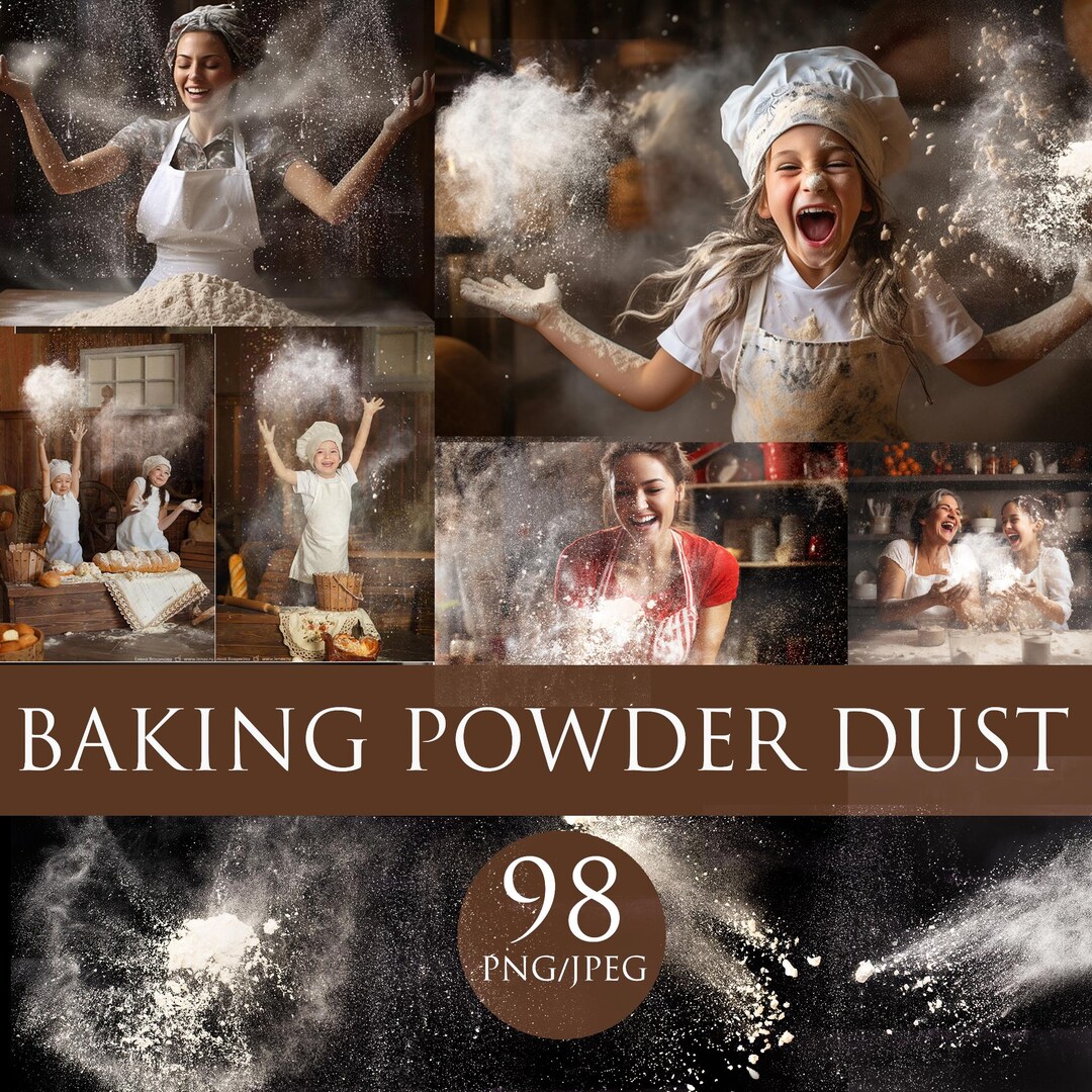 Christmas Baking Powder Dust Overlays: Flour Photography Effects (PNG ...