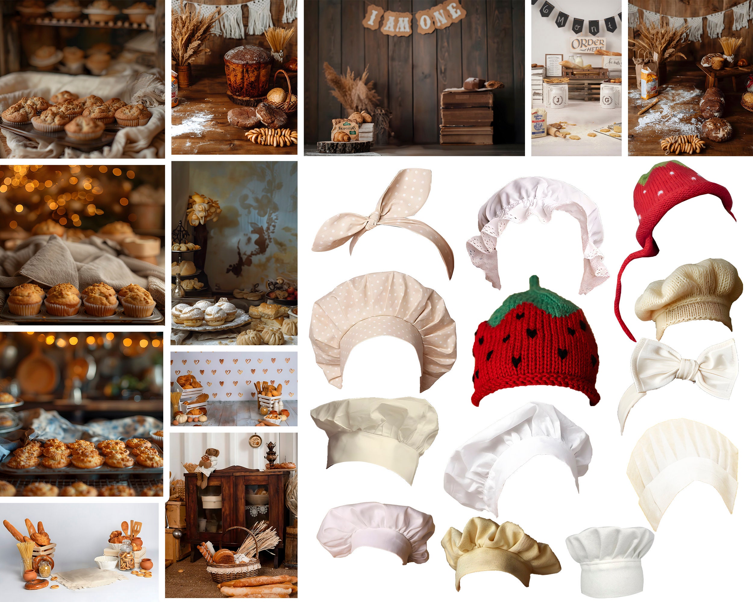 Little Chef Digital Background - Kitchen Photo Composite Prop for ...