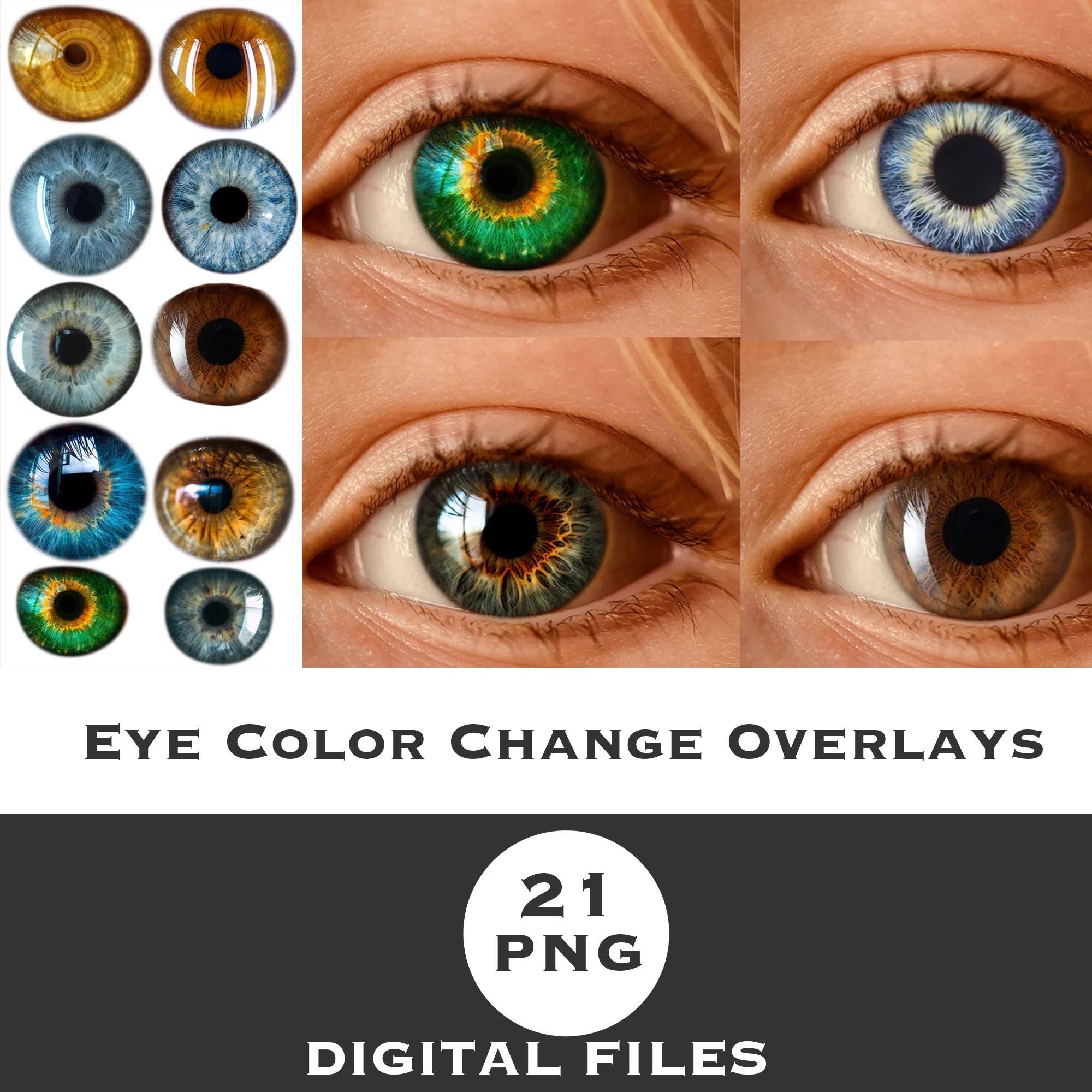 Eye Lens Photoshop Overlays: 21 Iris PNG Clipart (digital Download) - Etsy