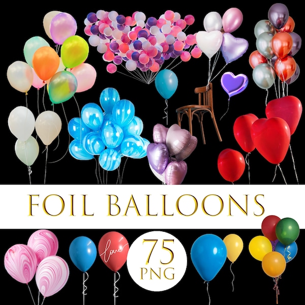 Balloon Overlay - Etsy