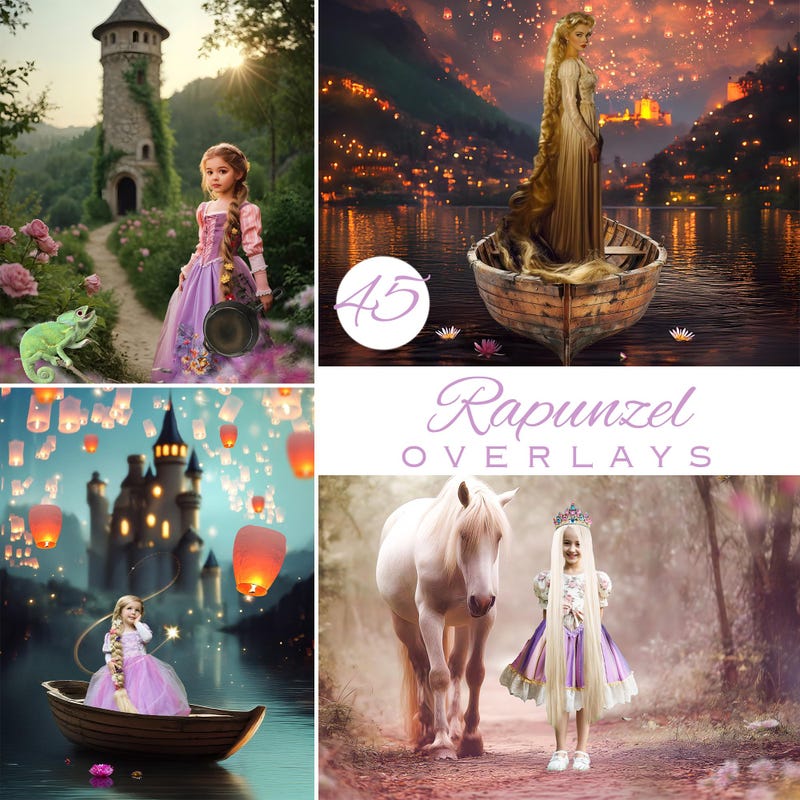 Rapunzel Tower Digital - Etsy