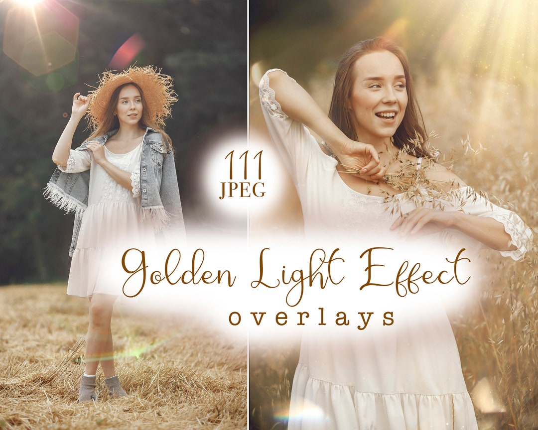 Natural Light Photo Overlays, Sun Flare, Photo Overlay, Sunlight, Gold ...