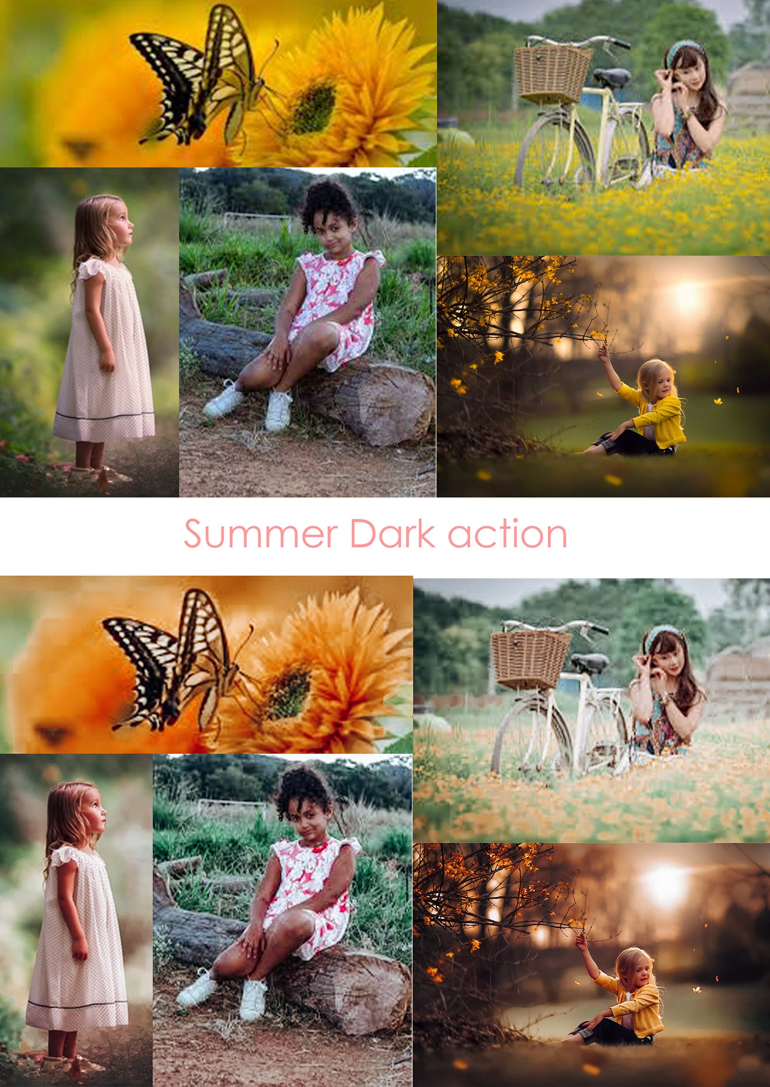 10 Summer Photoshop Actions and ACR Presets Pastel Ps Preset | Etsy