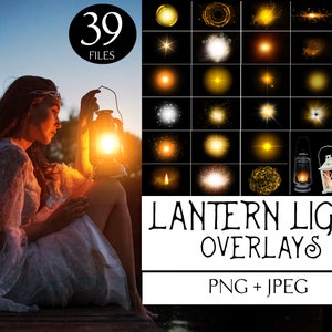 Light Photo Overlays, Lamp Light Overlay, Glowing Lantern Light Photo ...