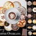 27 Coffee Overlays Coffee Art Overlay Latte Art Overlay - Etsy