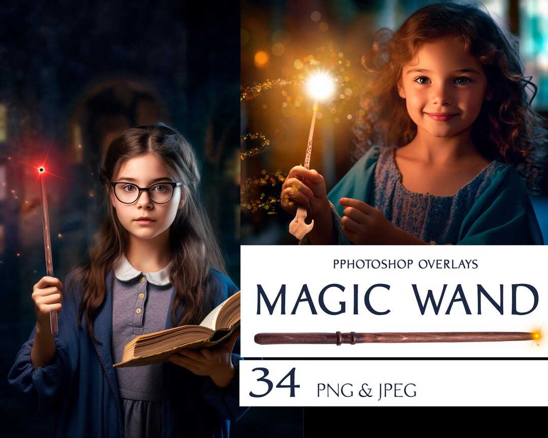 Magic Wand Overlay, Wizard World Clipart, Wand Png, Magic Wand for ...