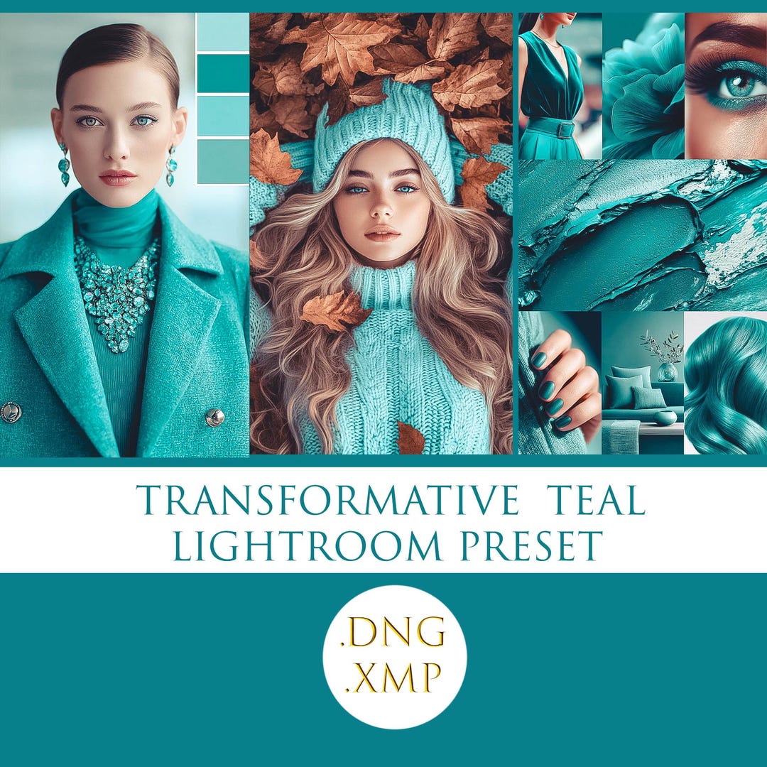 Transformative Teal Preset, Orange and Teal Lightroom Presets, Trend ...