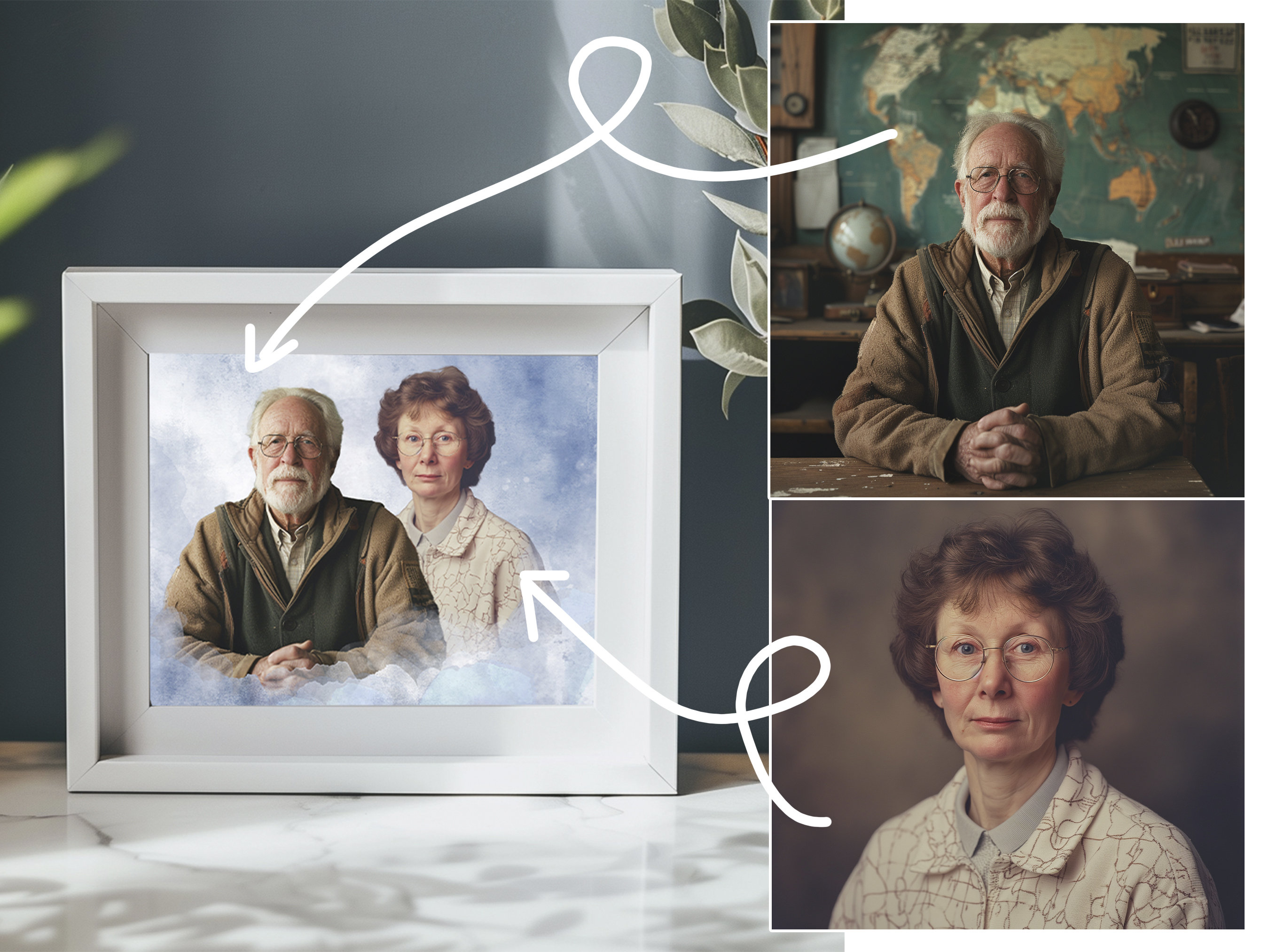 Combined Photos, Merge Multiple Photos, Add Loved One to Photo, Family ...