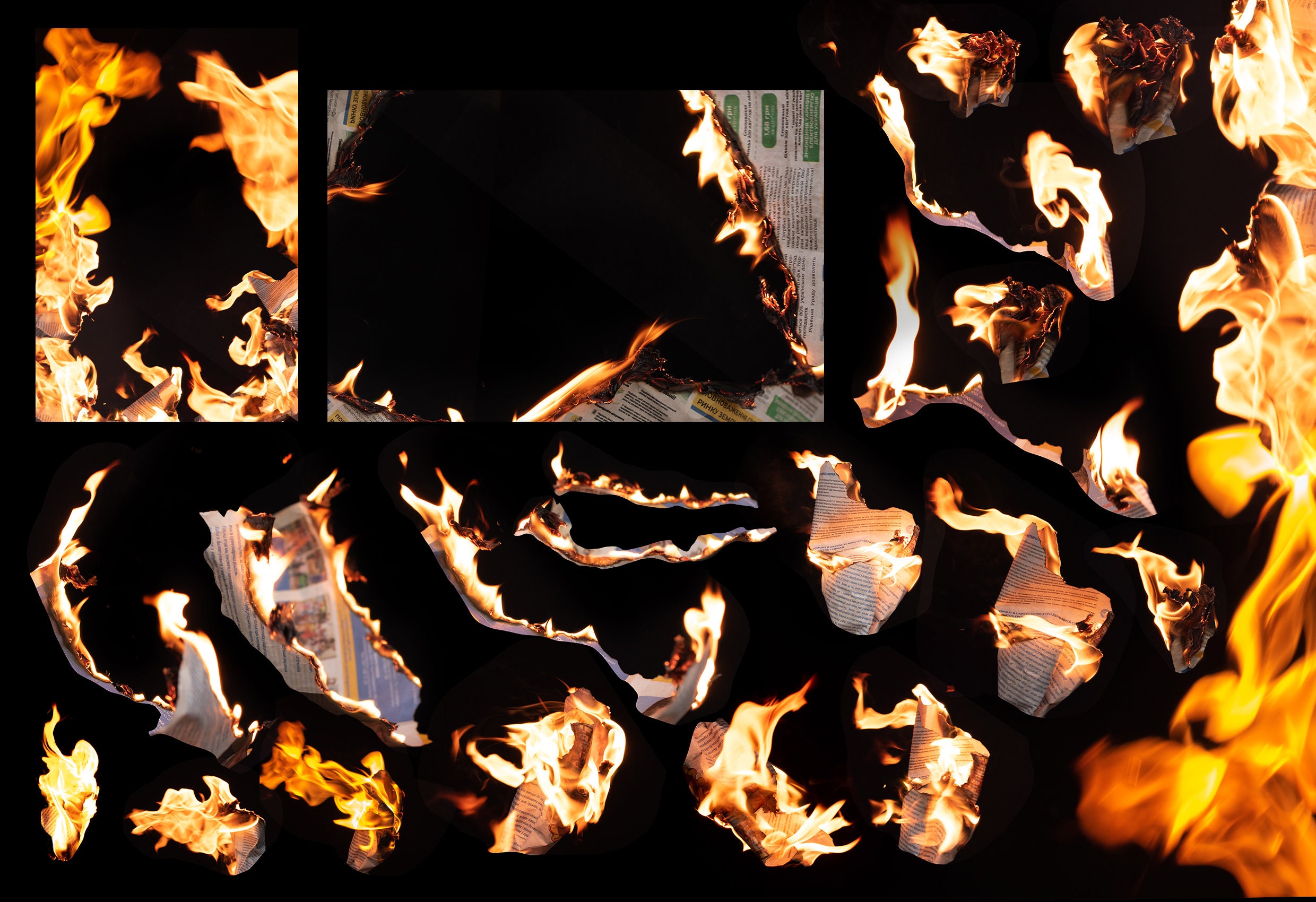 Burnt Paper Burning Newspaper Png Burning Book Png Burning - Etsy