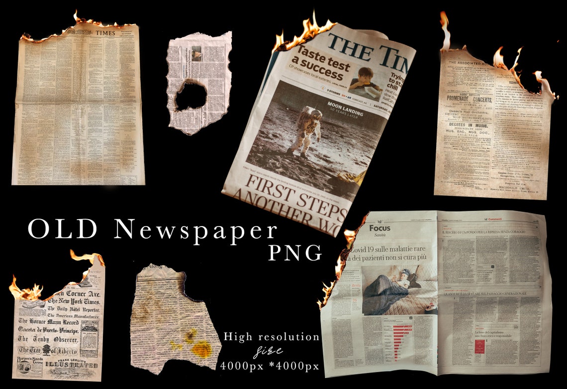 Burnt Paper Burning Newspaper Png Burning Book Png Burning - Etsy