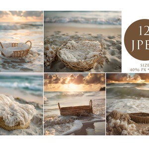 Newborn Beach Digital Backgrounds, Newborn Beach Digital Backdrops ...