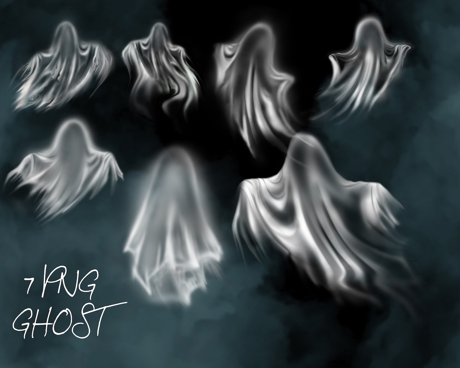 Ghost Overlay, Ghost Png, Halloween Ghost Clipart, Flying Ghosts ...
