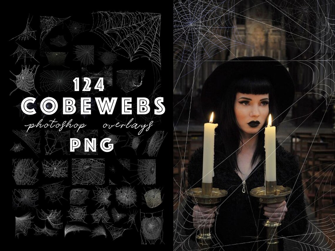 124 Cobweb Photo Overlays Cob Web Clipart Spider's Png - Etsy