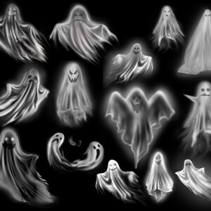 Ghost Overlay, Ghost Png, Halloween Ghost Clipart, Flying Ghosts ...