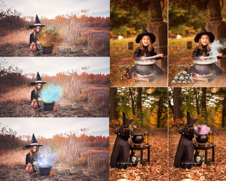 Witch Cauldron, Digital Download, Halloween Overlays, Witch Clipart ...