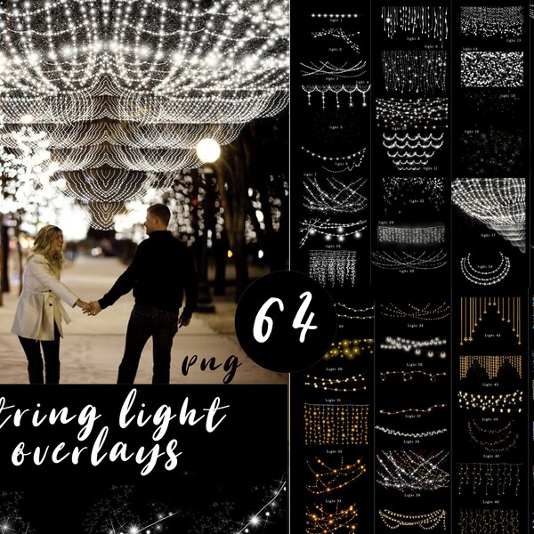 Fairy Lights Clipart - Etsy