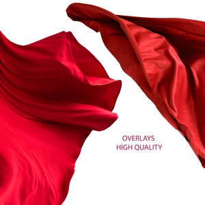Red Flying Fabric Overlays, Flying Cloth, Silk Waving Flying Satin Png ...