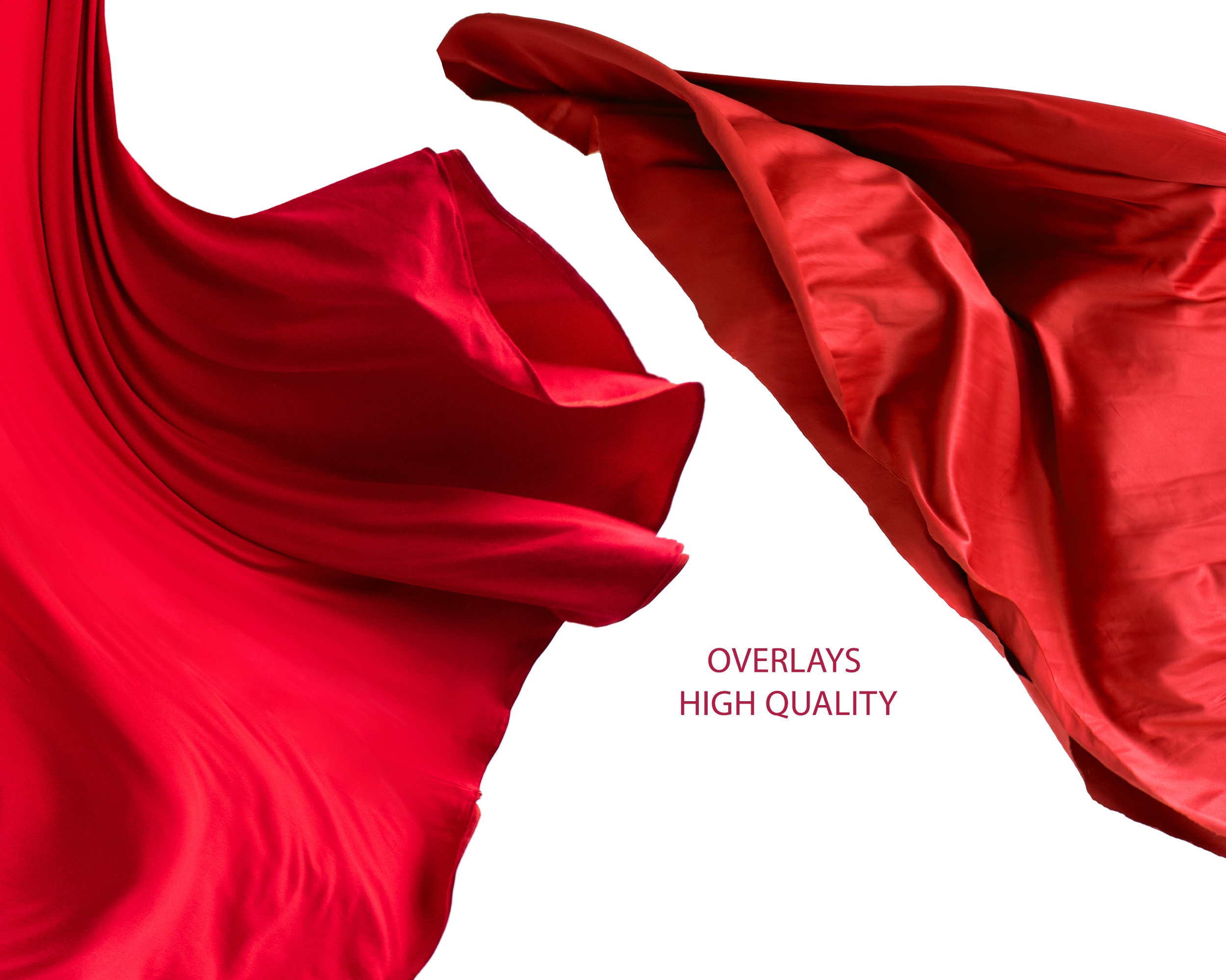 Red Flying Fabric Overlays, Flying Cloth, Silk Waving Flying Satin Png ...