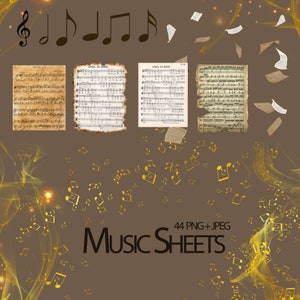 Music Notes, Music Notes Overlays, Music Sheets, Music Overlays, Music ...