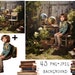 Back to School, Digital Library Background, Vintage School Backdrop ...