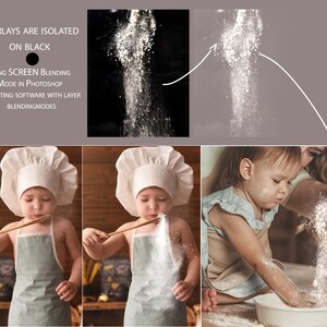 Christmas Baking Powder Dust Overlays: Flour Photography Effects (PNG ...