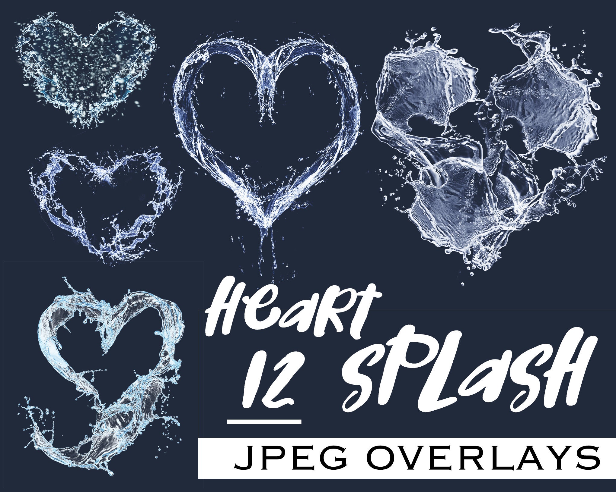 Water Splash Overlays Splash Png Water Splash Png Water - Etsy