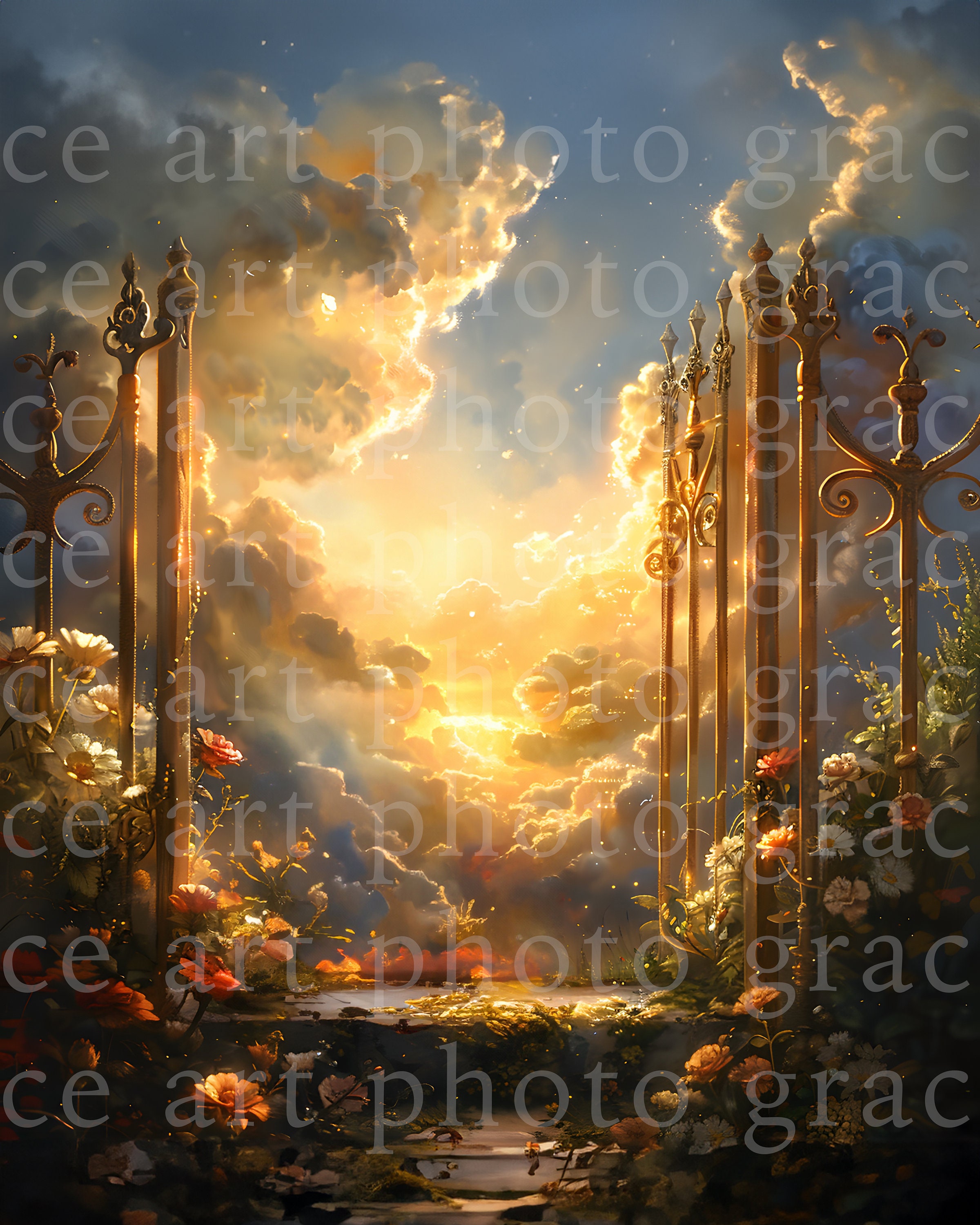 Pet Memorial, Pet Memorial Digital Background, Way to Heaven ...